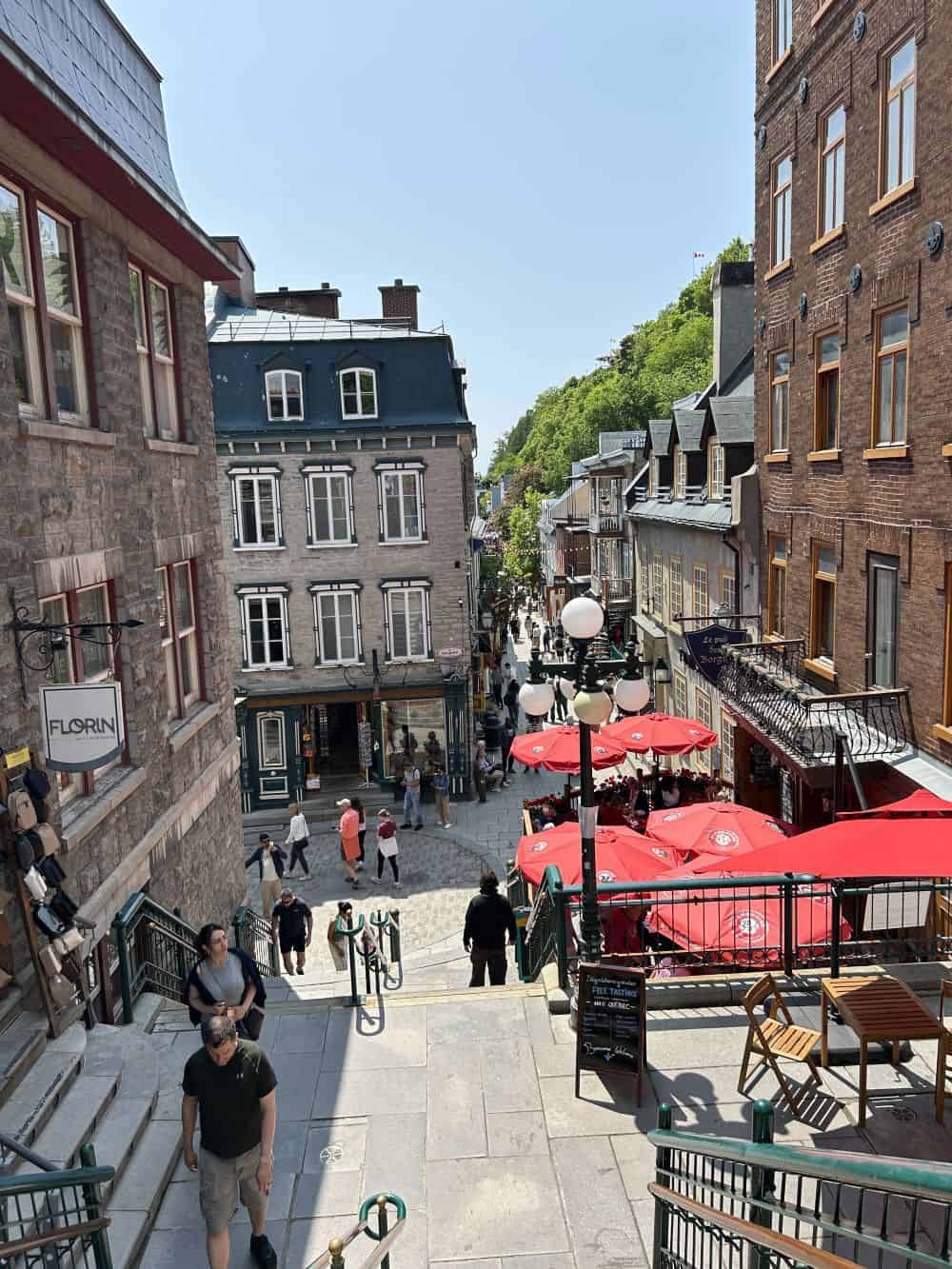 Quebec City-Lower City stairs - Obligatory Traveler