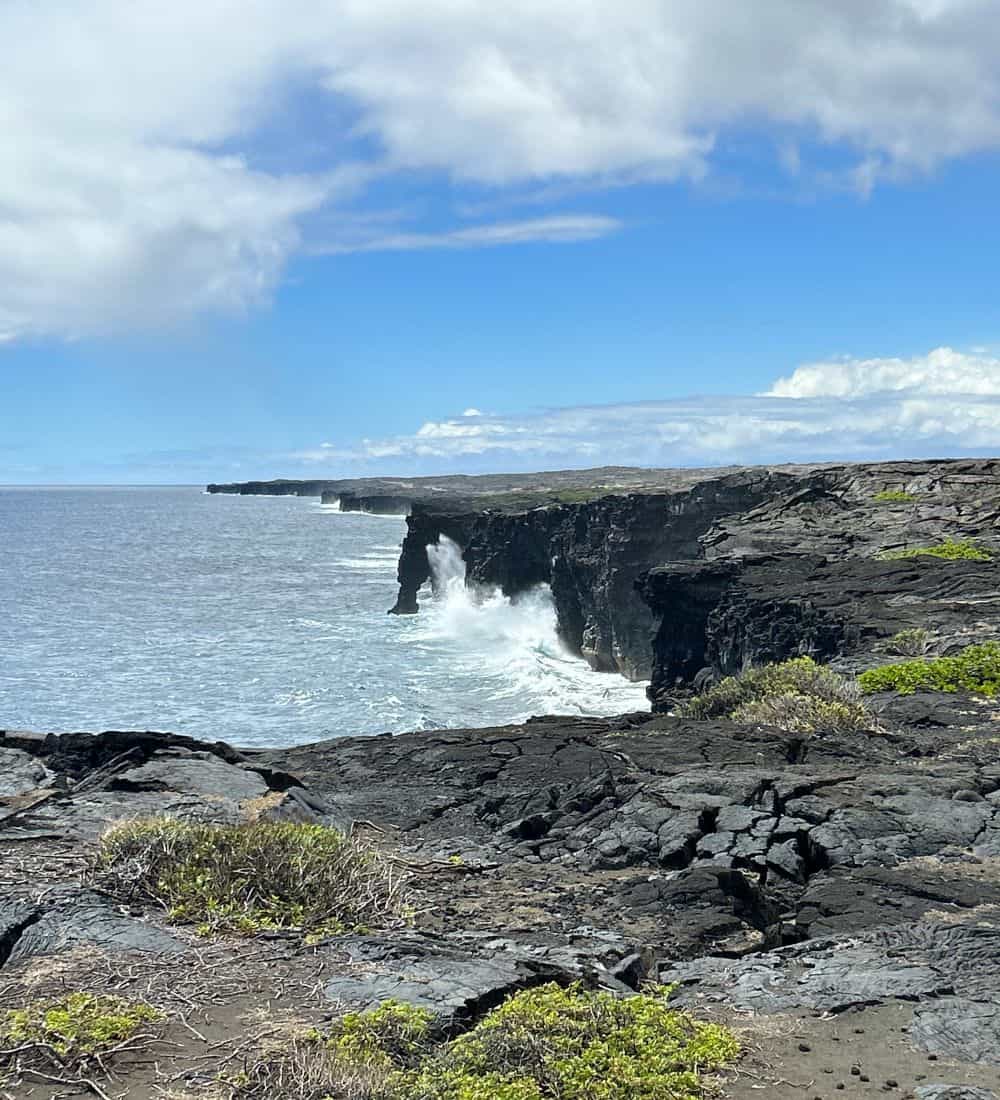 Volcanoes National Park-Holei Sea Arch-sea arch with water2 ...